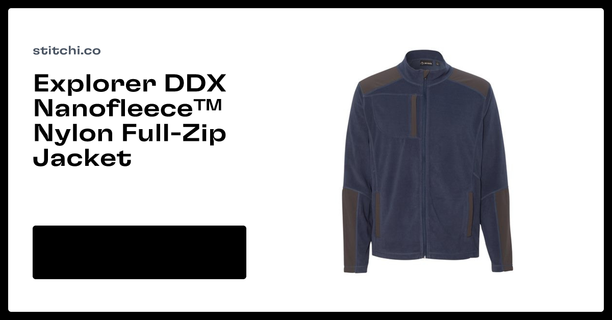 DRI DUCK Explorer DDX Nanofleece™ Nylon Full-Zip Jacket - 7347 | Stitchi